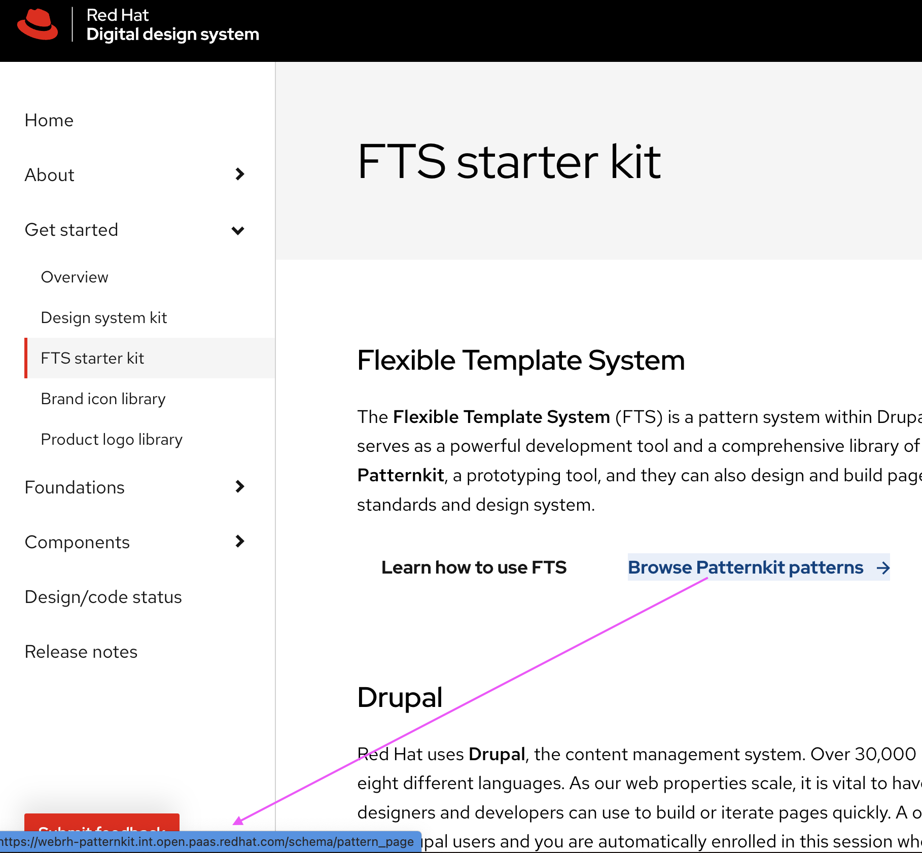 Bug Broken Hyperlink Needs Updating · Issue 598 · Redhat Uxred Hat Design System · Github 
