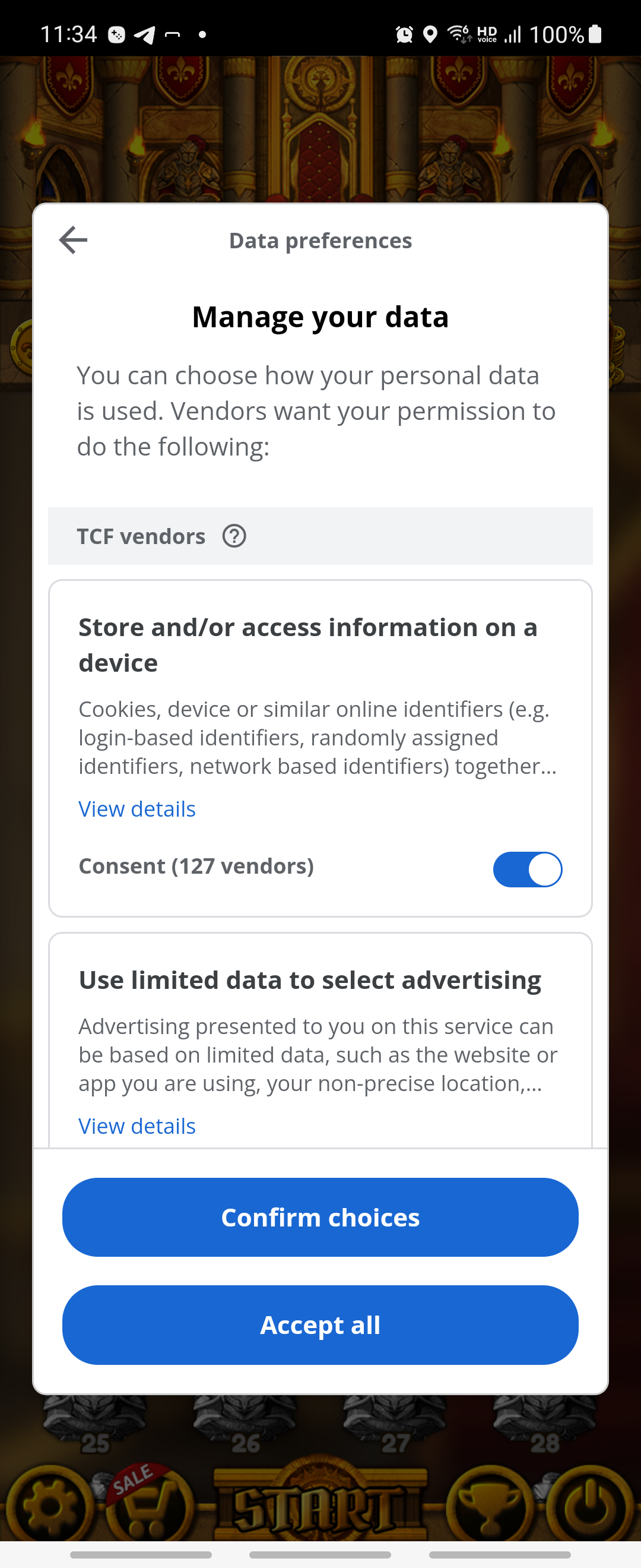 (UMP)If you enable all options in Manage options and click the Confirm choices button, the ...