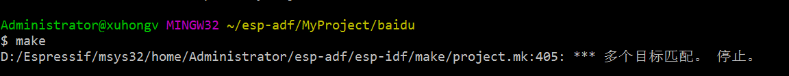 esp/esp-adf/esp-idf/make/project.mk:405: *** multiple target patterns. Stop. · Issue #143 ...