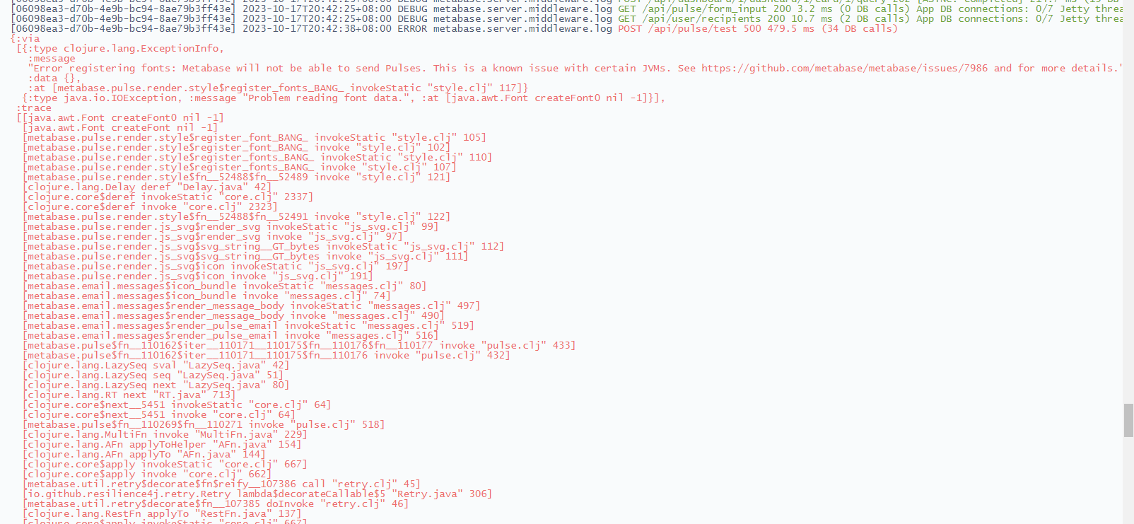 Metabase will not be able to send Pulses · Issue #34740 · metabase/metabase · GitHub