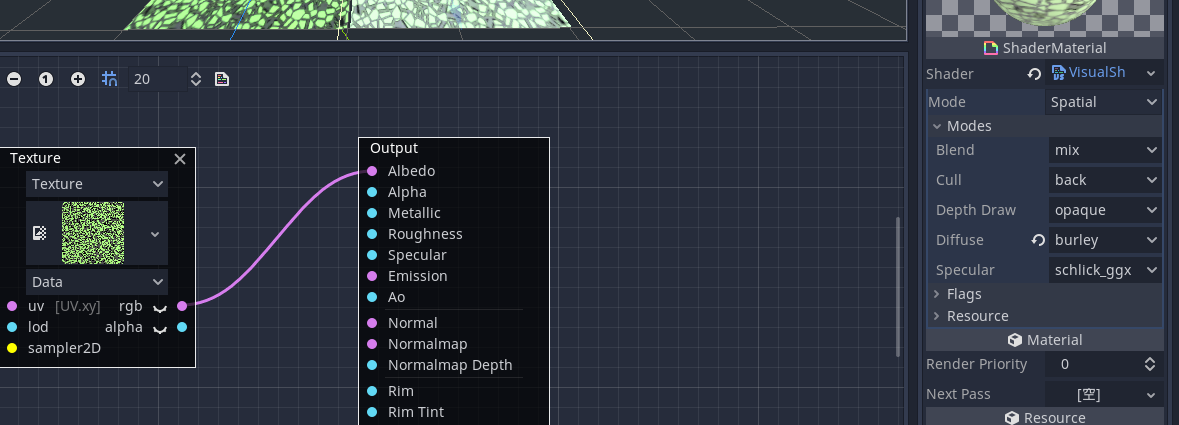 Why There Is A Big Difference Between Spatialshader And Visualshader · Issue 33753