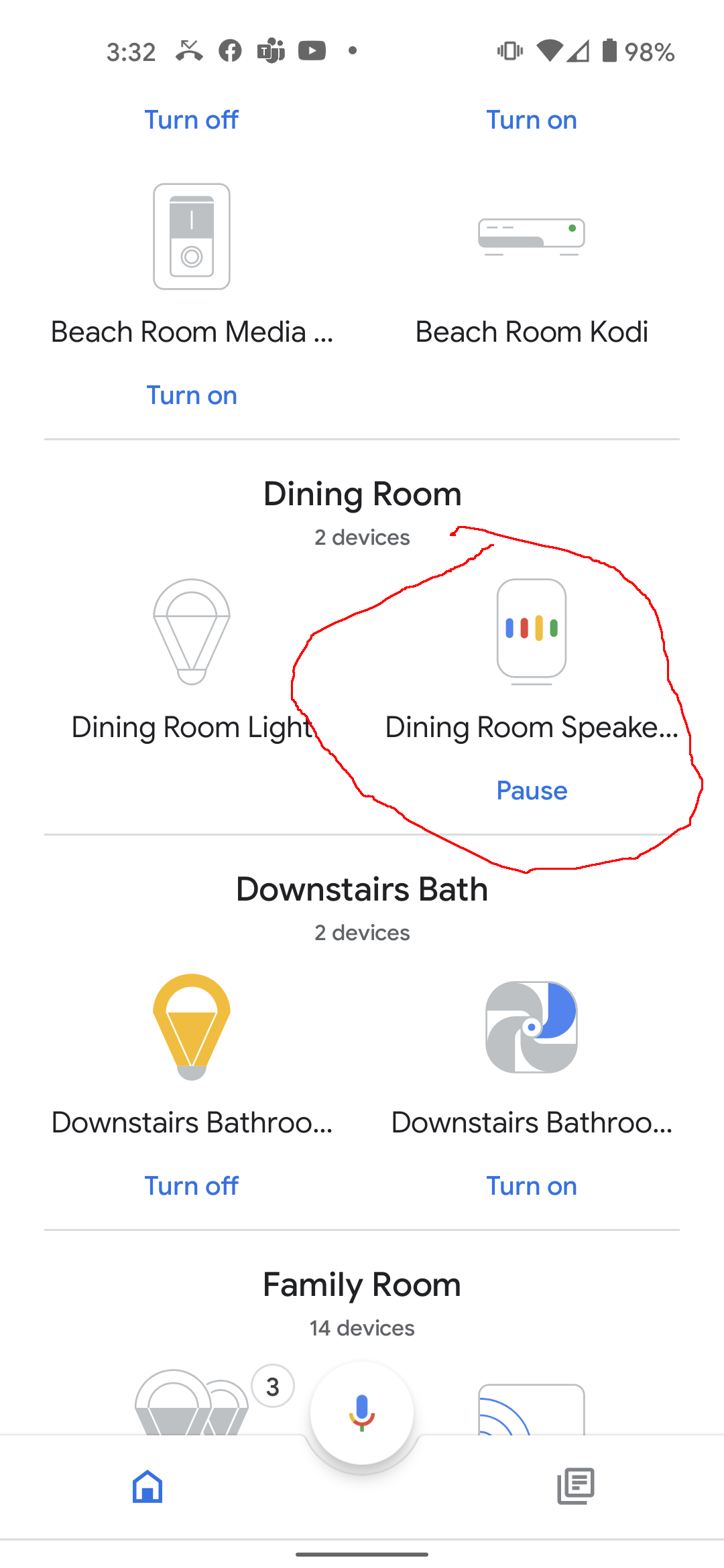 Google Cast integration, entities for speaker pair or its component speakers in state Unknown ...