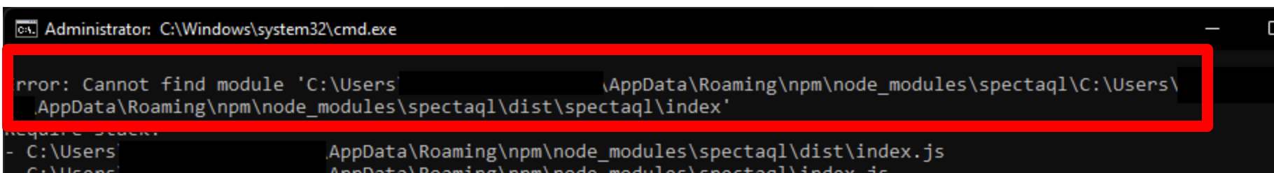 Cannot find module: index · Issue #258 · anvilco/spectaql · GitHub