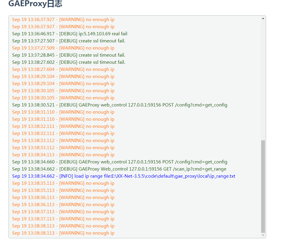 一直扫描ip，怎么解决 · Issue #6556 · XX-net/XX-Net · GitHub