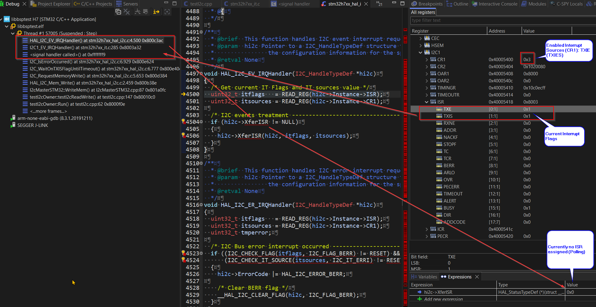 I2c Mixed Transfers Methods Causing Interrupts To Hang Mcu · Issue 260 · Stmicroelectronics 