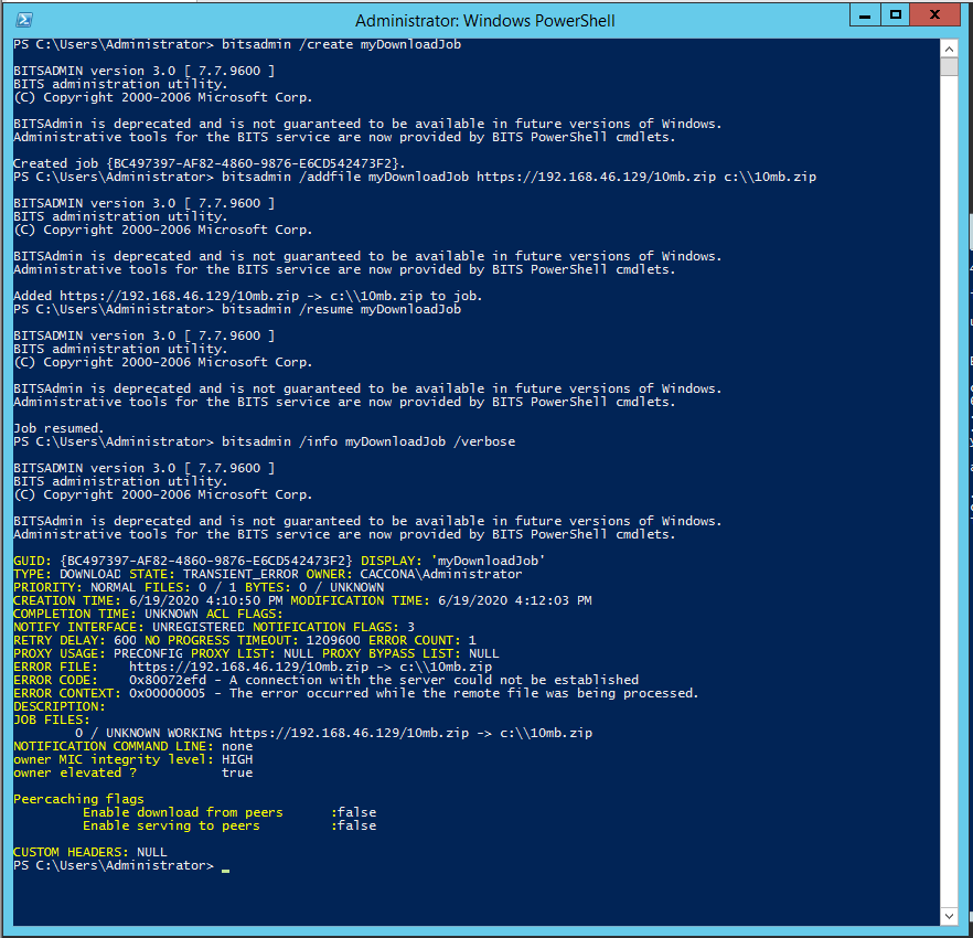 Troubleshooting ideas · Issue #2 · Kudaes/LOLBITS · GitHub