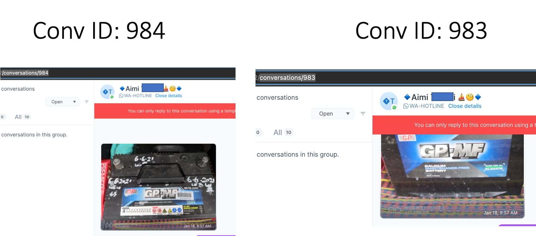 WhatsApp with 360Dialog: One contact but two separate conversations created in CW · Issue #3807 ...