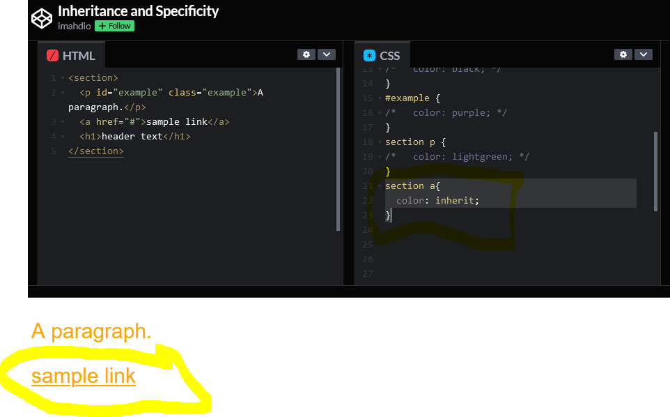 inherit color not affect default `link` color · Issue #3 · imahdio/CSS ...