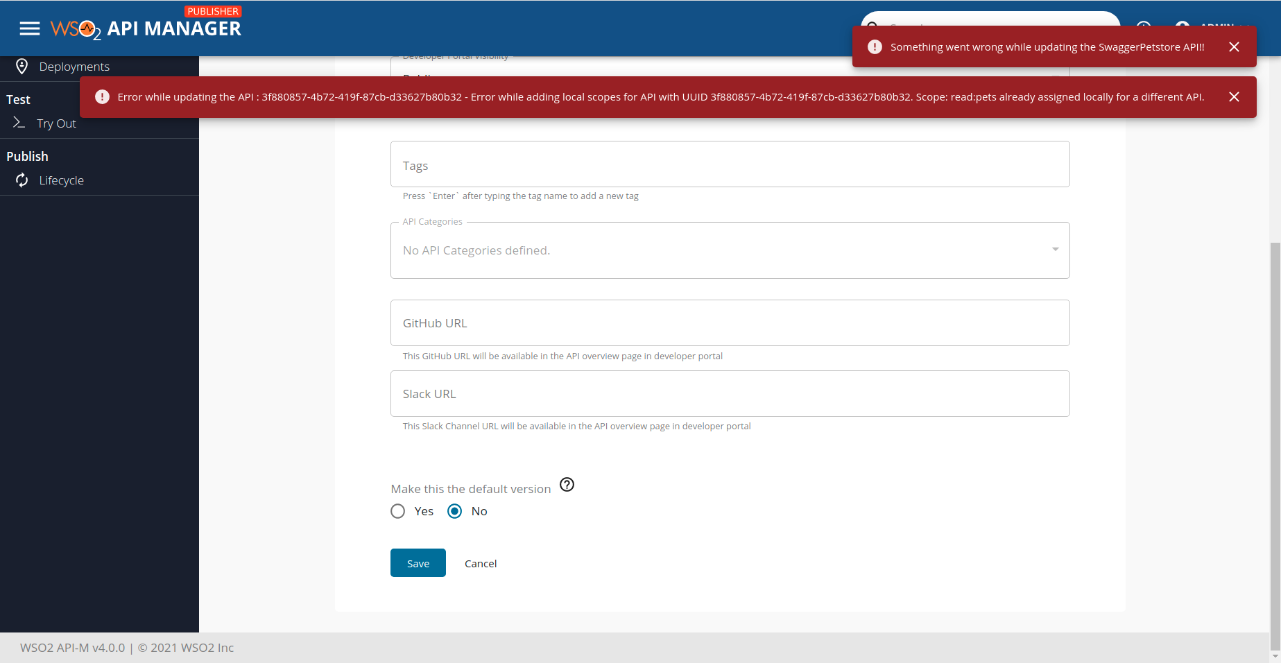 Cannot update an API which already has locally assigned scopes · Issue #11933 · wso2/product ...