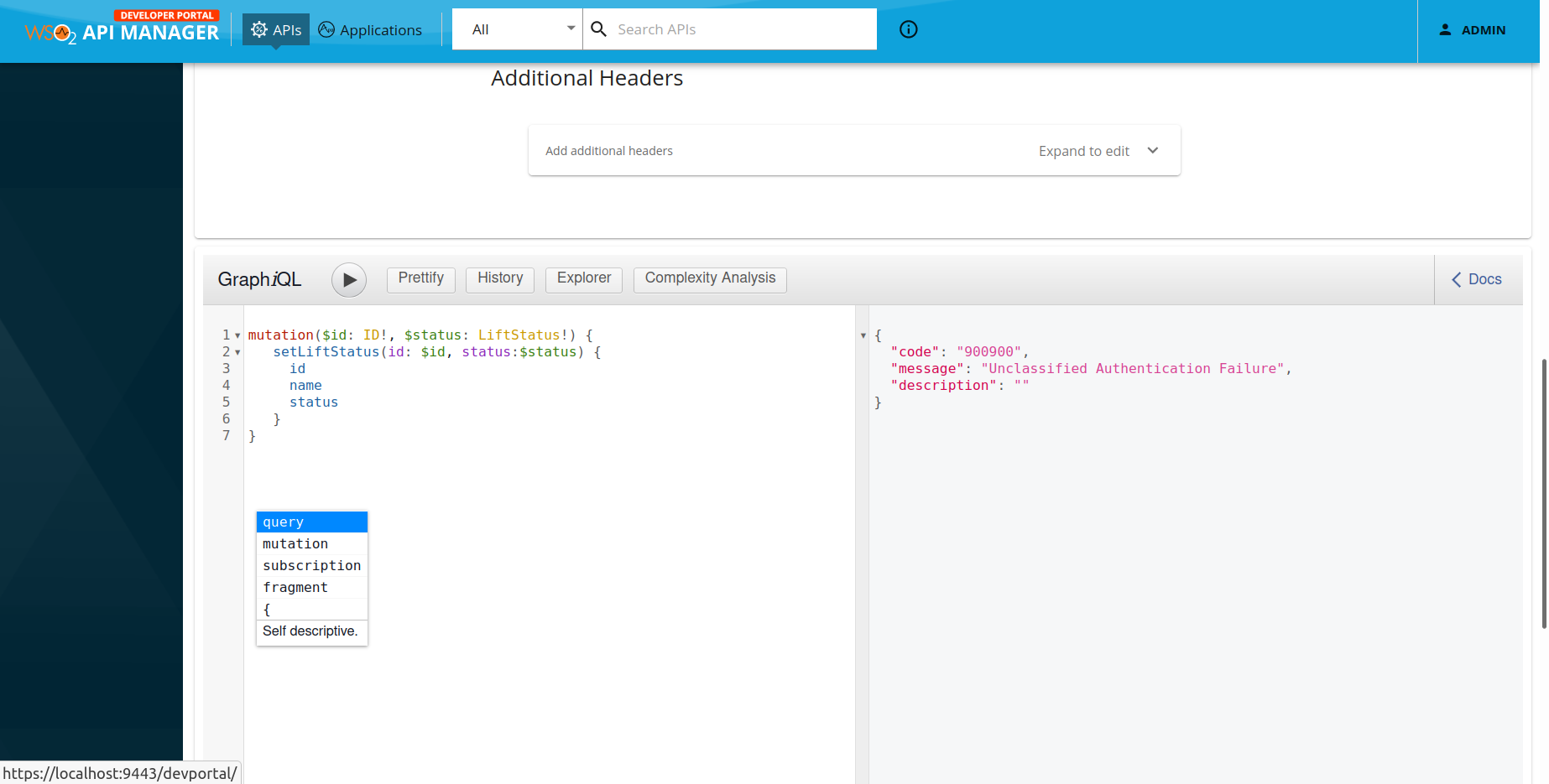 Error While Adding A Policy And Cannot Invoke Some Graphql Mutations · Issue 12603 · Wso2