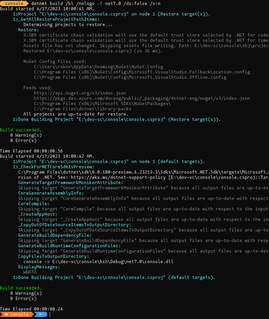 Livelogger Logs Build Succeeded For Restore When Passed A Tf · Issue 8663 · Dotnetmsbuild