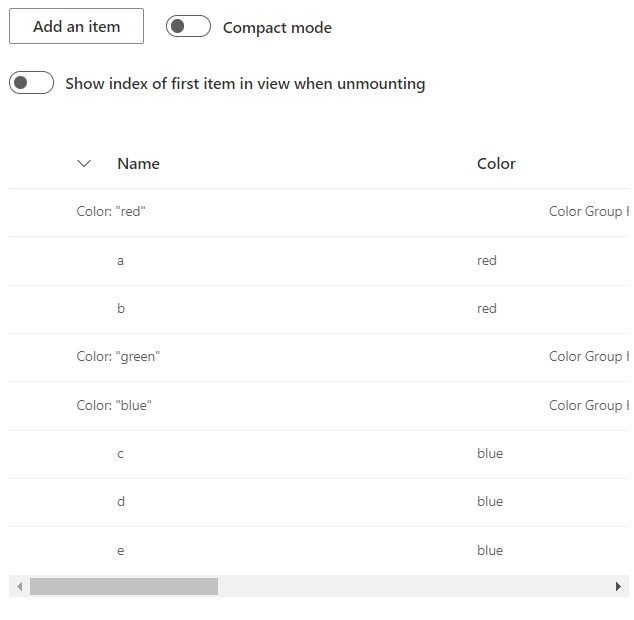 [Bug]: Cannot customize GroupedList group headers to include the columns of the table · Issue ...
