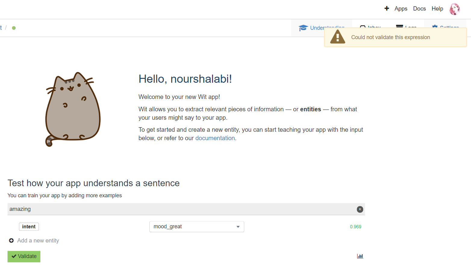 Could not validate expression · Issue #1040 · wit-ai/wit · GitHub