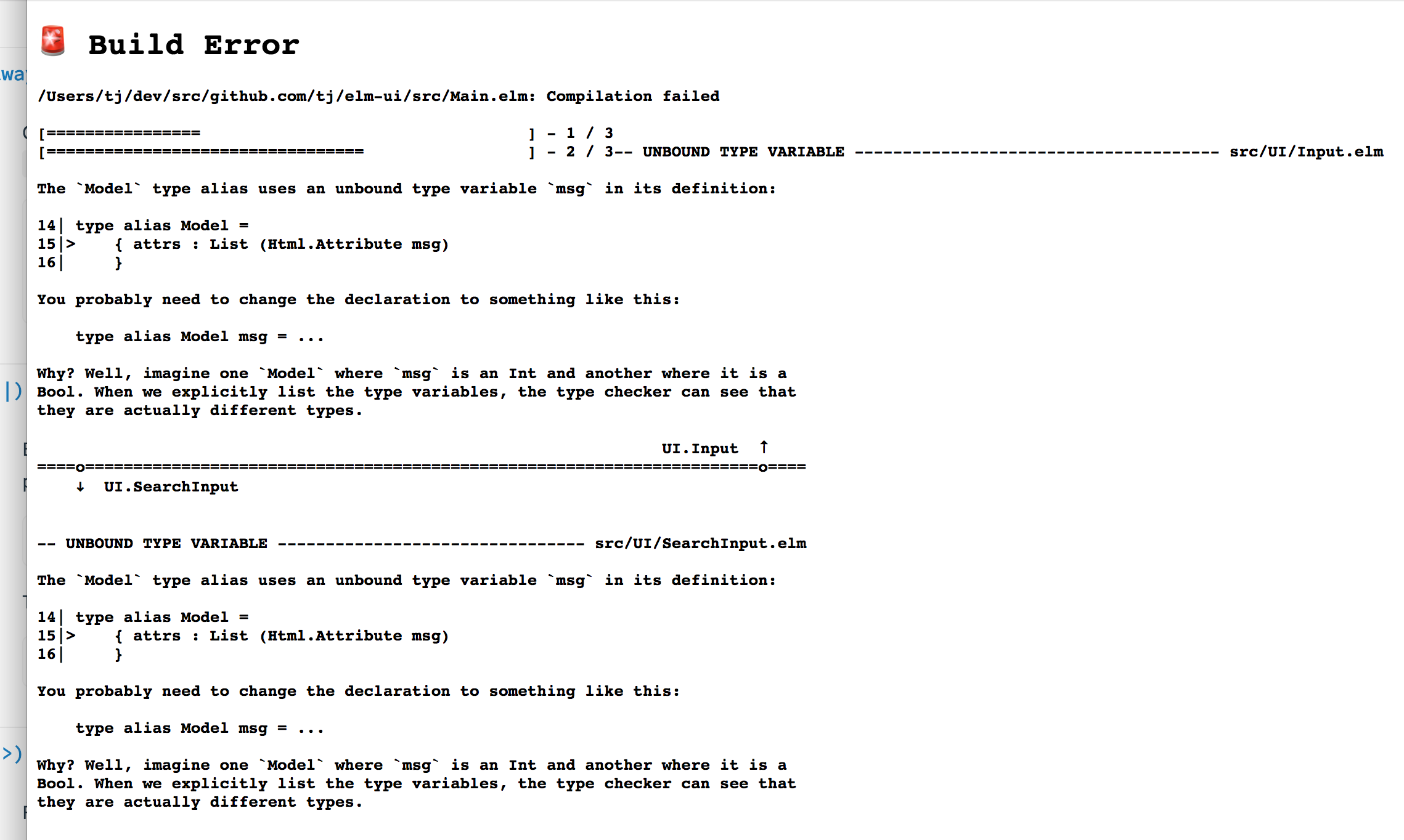 Improve Elm error formatting in CLI & browser · Issue #3188 · parcel-bundler/parcel · GitHub