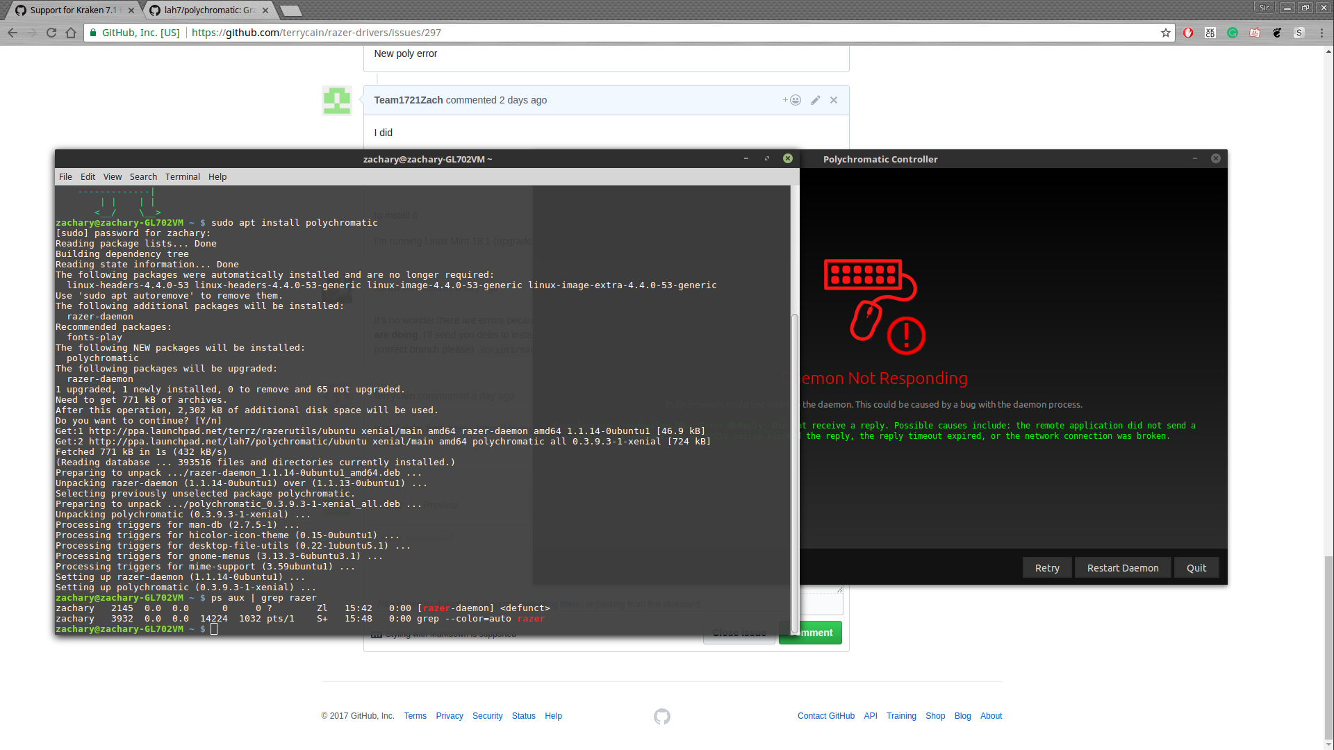 Support for Kraken 7.1 Classic · Issue #297 · openrazer/openrazer · GitHub