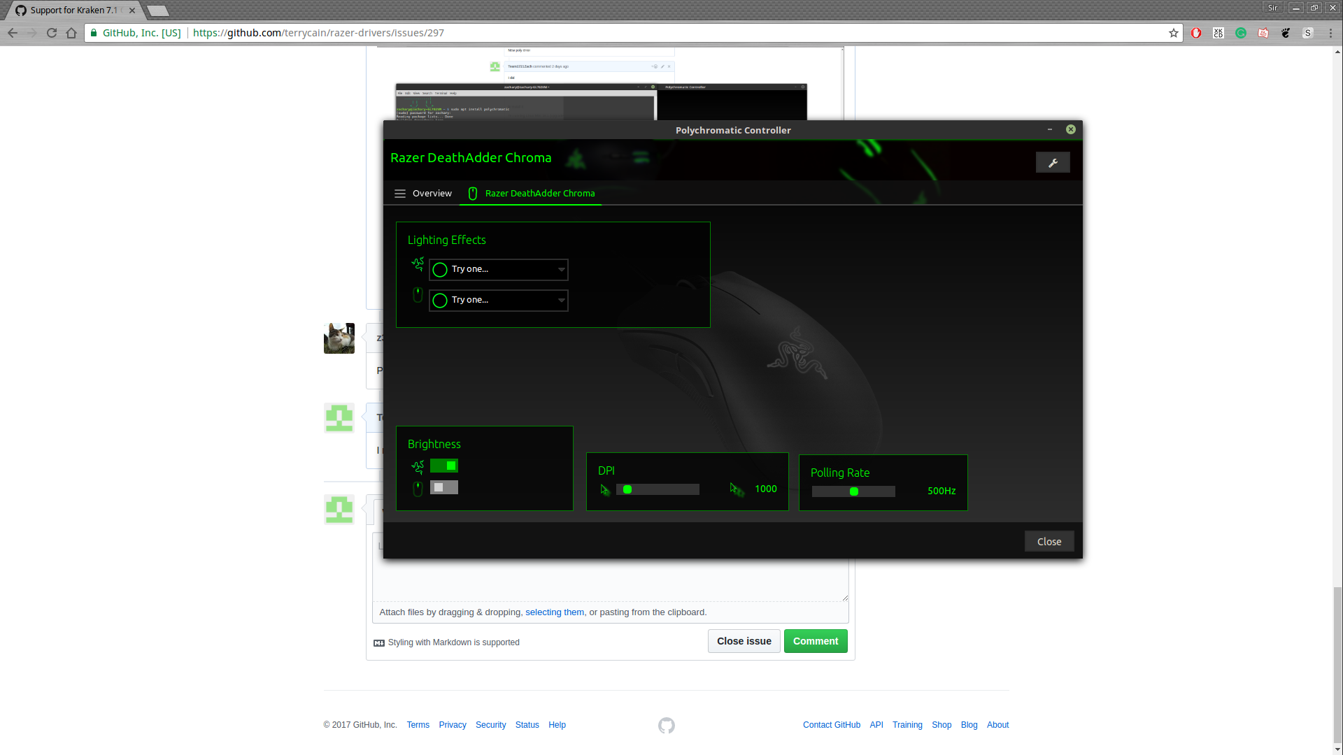 Support for Kraken 7.1 Classic · Issue #297 · openrazer/openrazer · GitHub
