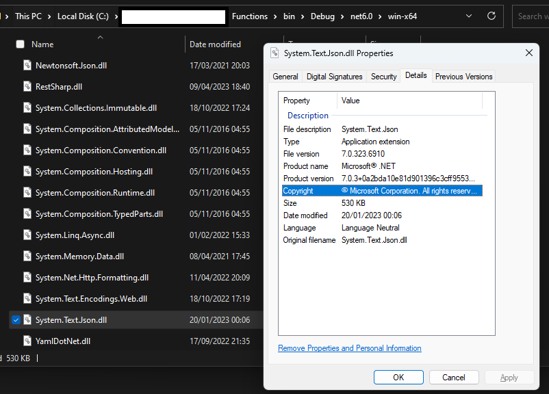 RestSharp usage in .net 6.0 class library gives the error Could not ...
