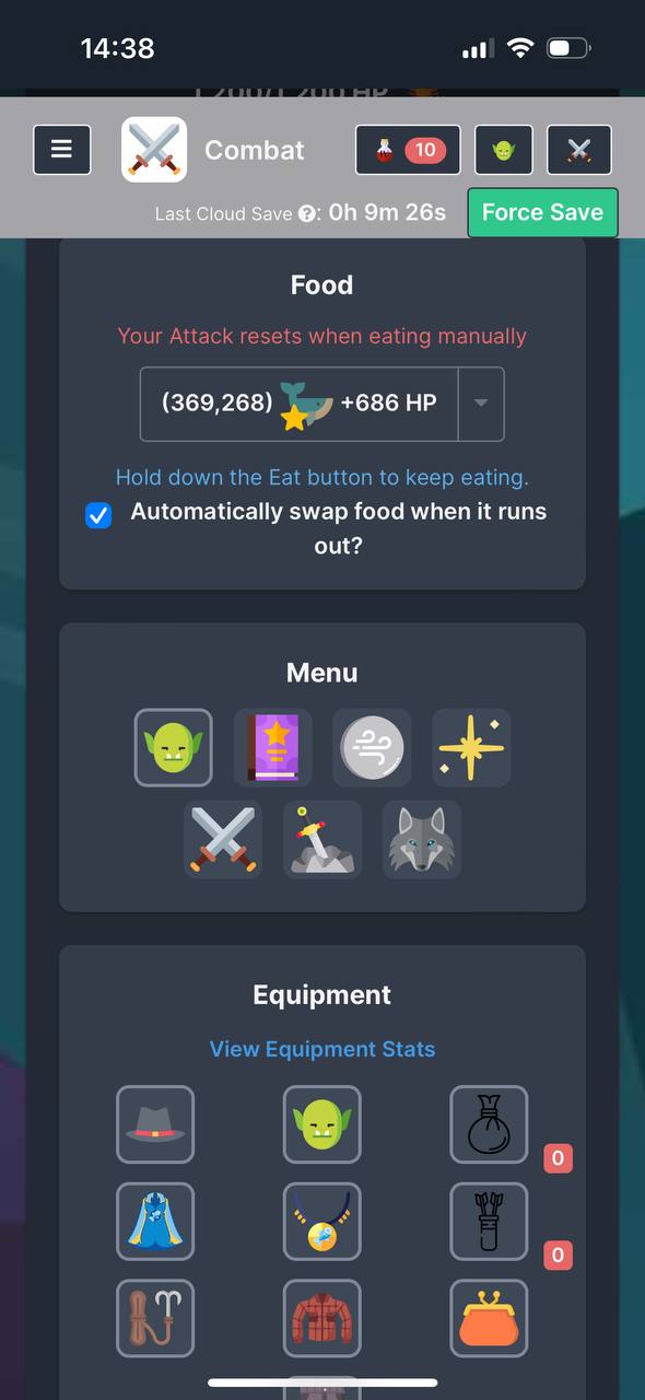 [Bug]: GUI not sized properly on Iphone 14 Pro · Issue #3230 · MelvorIdle/melvoridle.github.io ...