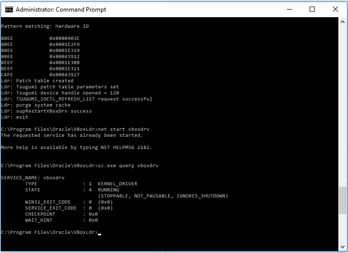 Can't load kernel module · Issue #41 · hfiref0x/VBoxHardenedLoader · GitHub