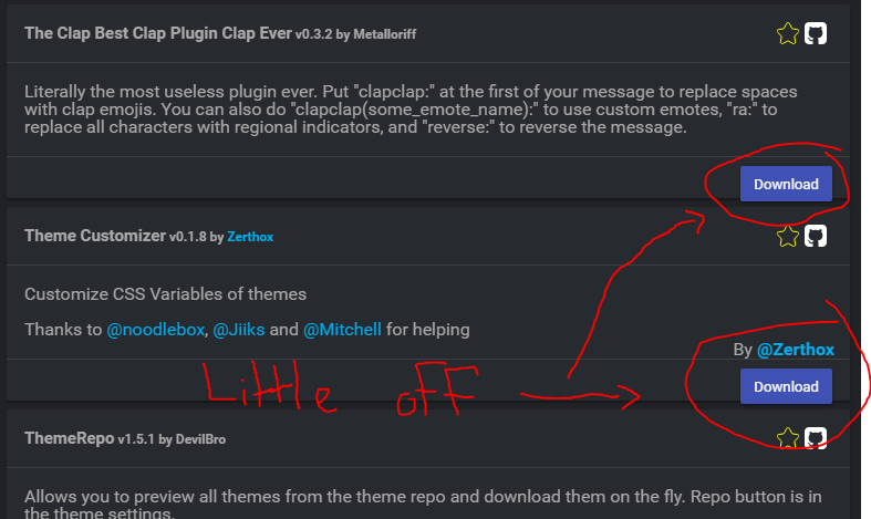 Plugin Repo/Theme Repo/Repo Controls Issues · Issue #6 · CapnKitten/Material-Discord · GitHub