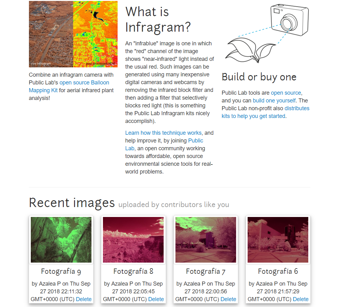 Improve the look of Infragram · Issue #3636 · publiclab/plots2 · GitHub