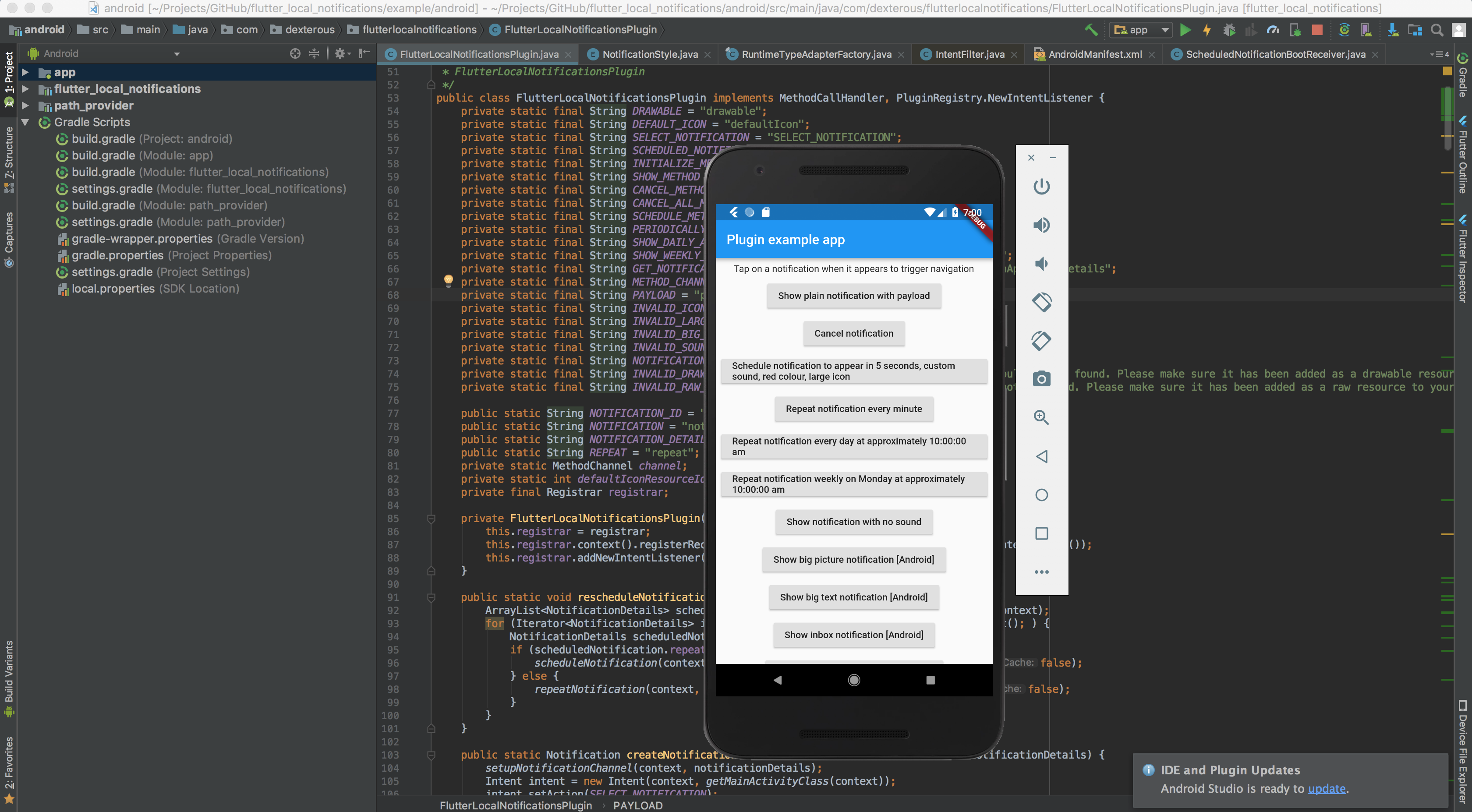 Nothing working in an Oreo emulated Android device (API 27). · Issue #107 · MaikuB/flutter_local ...