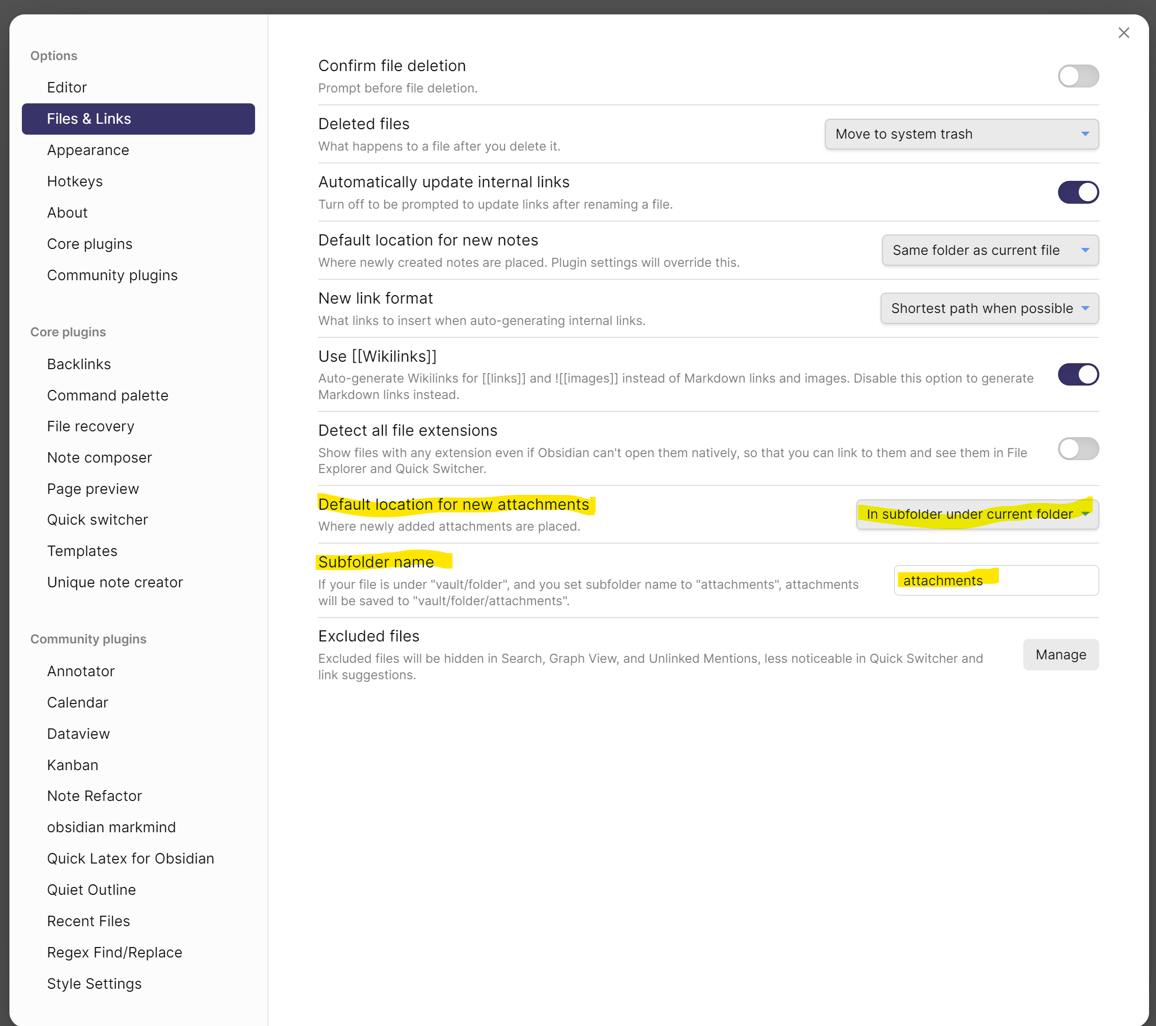 Organizing the attachments in a subfolder · Issue #584 · MarkMindCkm/obsidian-markmind · GitHub