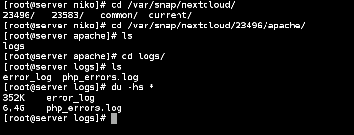 Apache php_errors log file getting really large · Issue #1476 · nextcloud-snap/nextcloud-snap ...