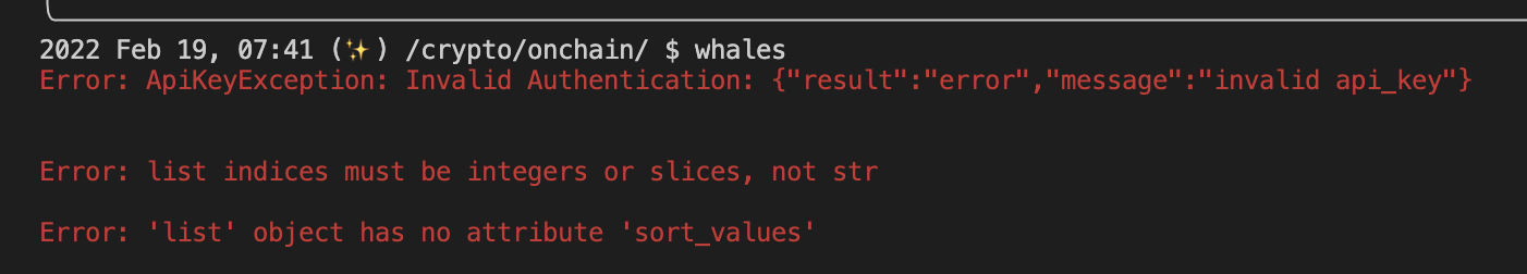 [Bug] crypto/onchain/whales without API key · Issue #1396 · OpenBB-finance/OpenBB · GitHub