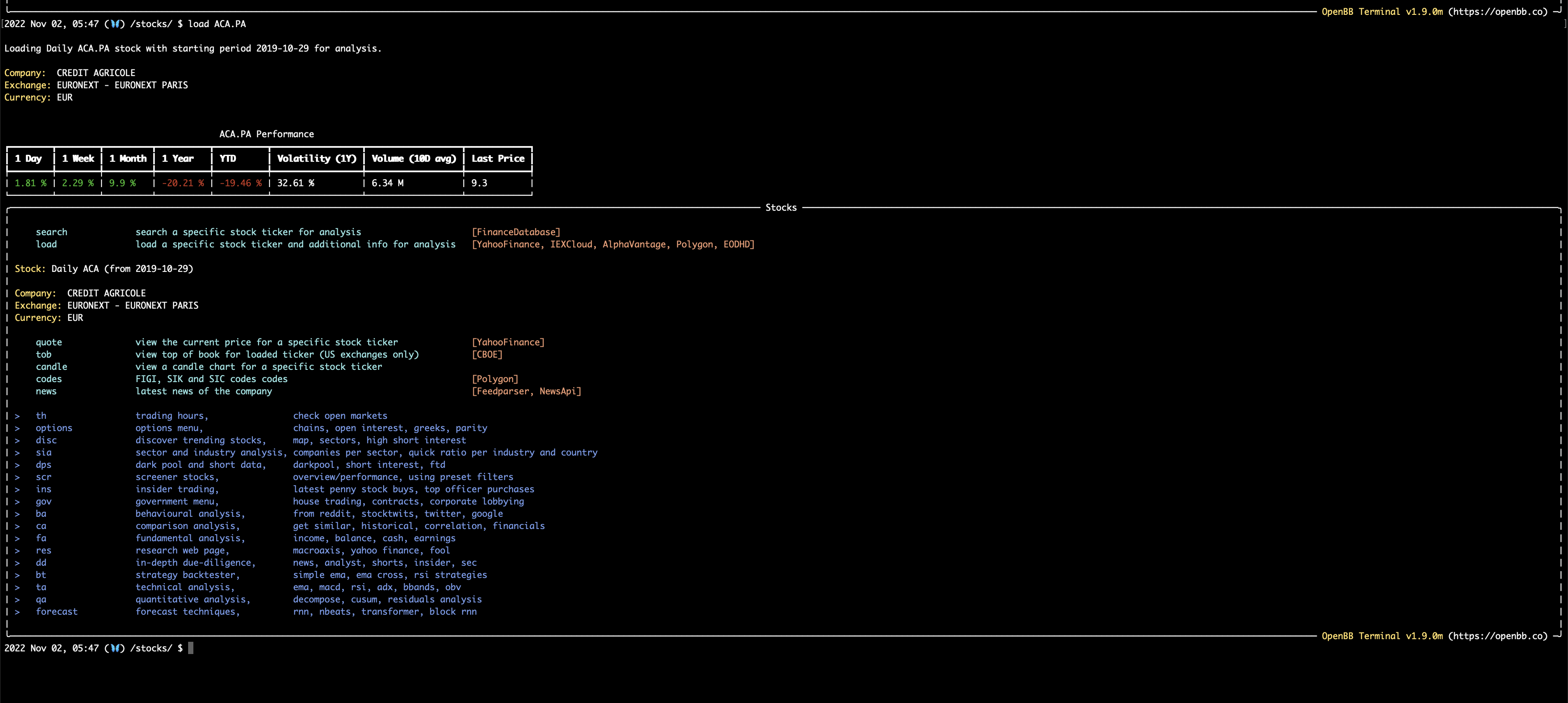 [Bug] SHOWSTOPPER - Menu is triggering after command output · Issue #3266 · OpenBB-finance ...