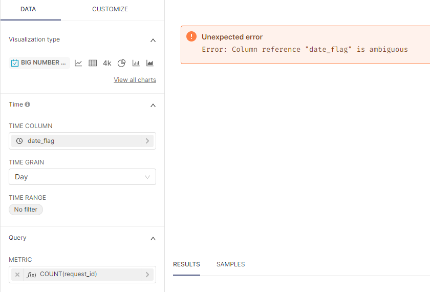 Big Number with Trendline is unable to handle time column · Issue #21059 · apache/superset · GitHub