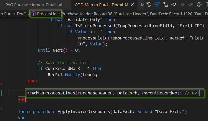 [Event Request / Expose Functions] 1218 "Map Incoming Doc to Purch Doc" · Issue #12944 ...