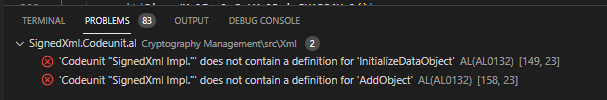 'Codeunit "SignedXml Impl."' does not contain a definition for 'InitializeDataObject' · Issue ...