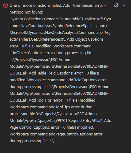 Run Code Cleanup fails · Issue #341 · anzwdev/al-code-outline · GitHub