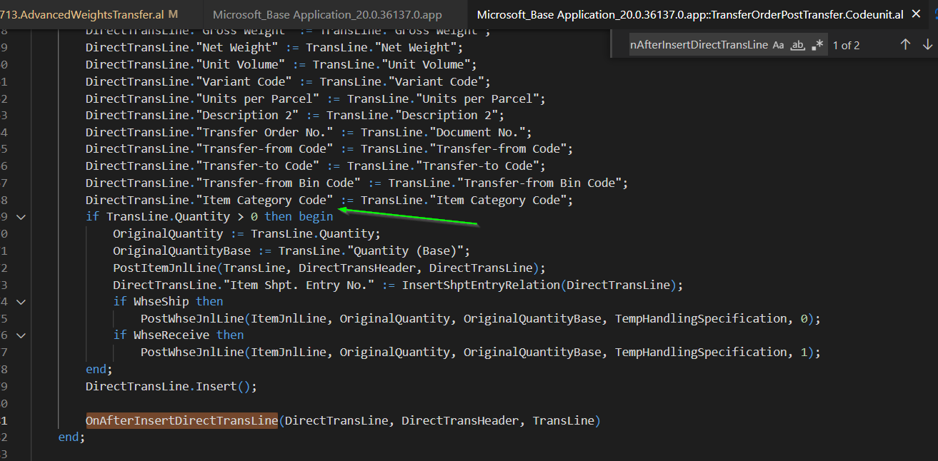 [Event Request] 5705 "TransferOrder-Post Receipt" - OnInsertDirectTransLine_OnBeforePost · Issue ...