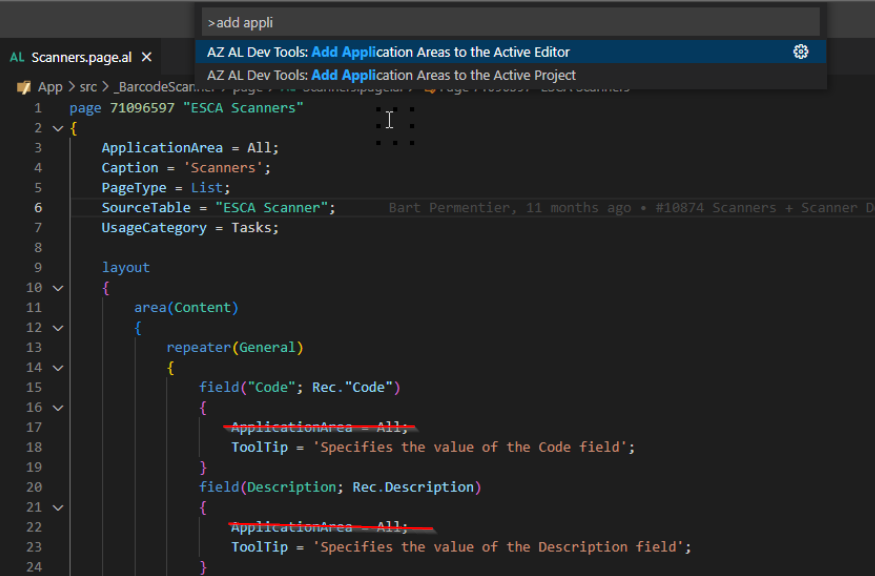 [Feature suggestion] BC21 - Field ApplicationArea defaults to page value · Issue #387 · anzwdev ...
