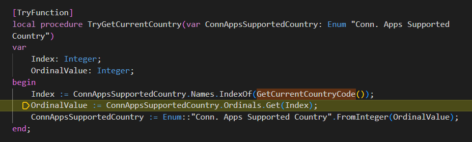 Application Bug Codeunit 20351 Trygetcurrentcountry · Issue 21008 · Microsoft 