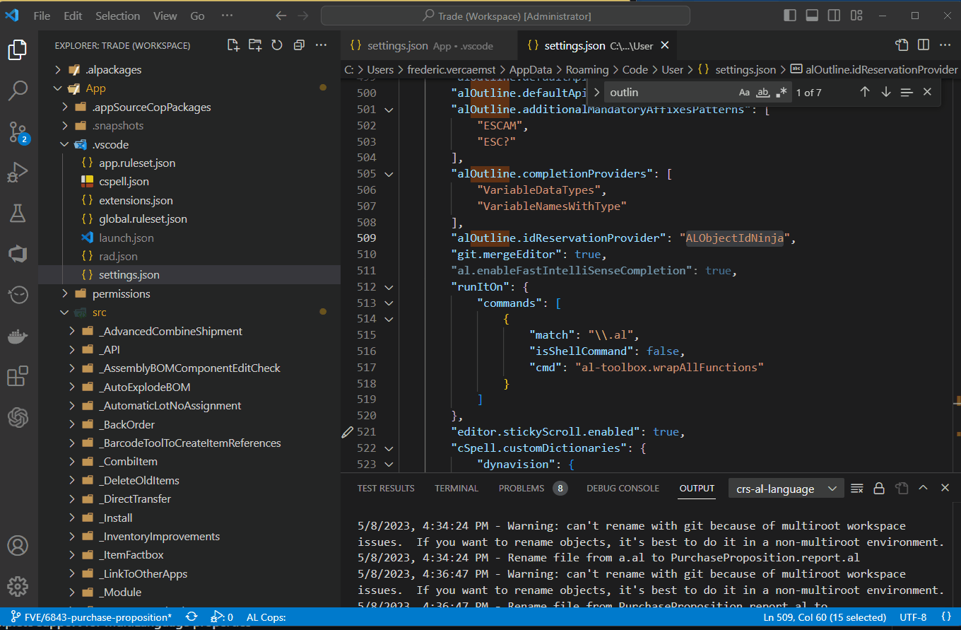 [Bug] AL Object Wizard failure - Could not register service worker ...