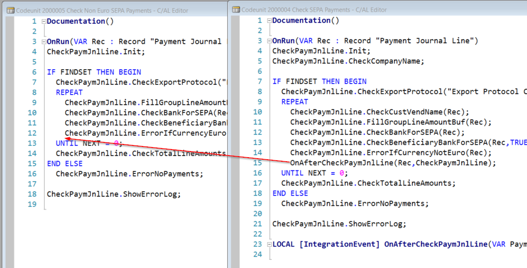 [Event Request] COD 2000005 Check Non Euro SEPA Payments ...
