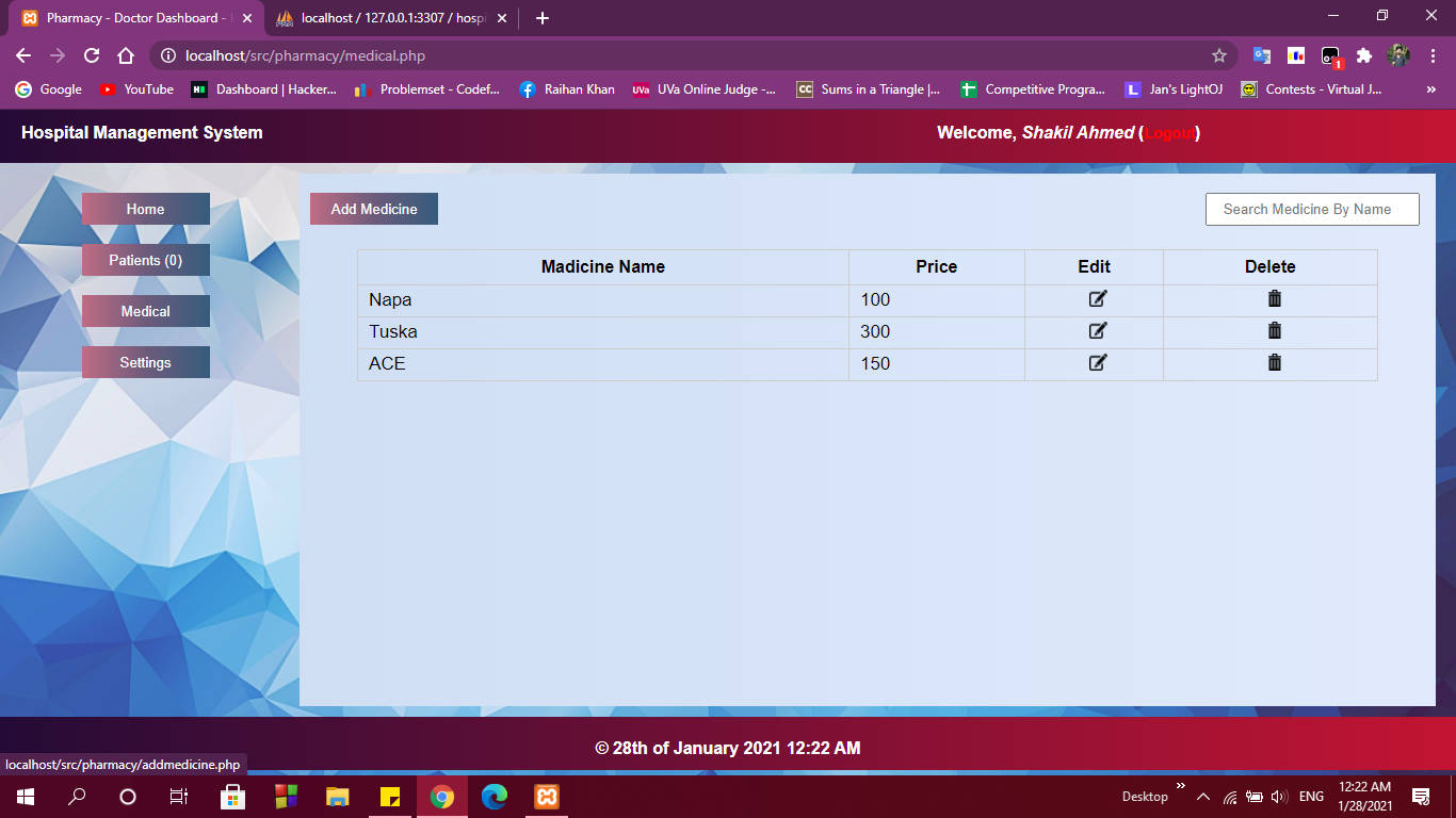 GitHub - raihankhan/Hospital-Management-System-HMS