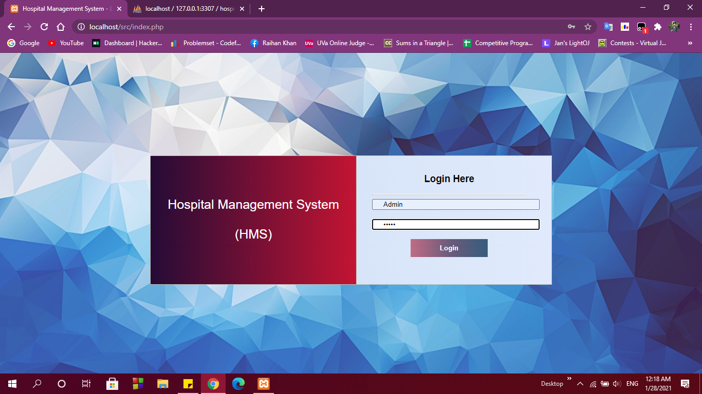 Github Raihankhan Hospital Management System Hms