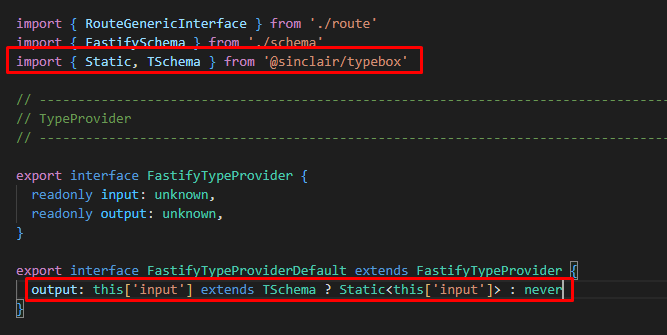 Makes `FastifyTypeProviderDefault` output extendable globally · Issue #3951 · fastify/fastify ...