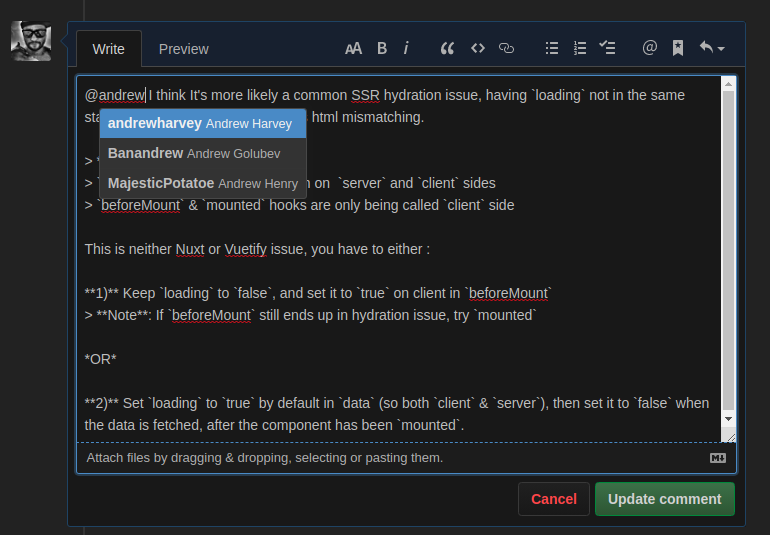 [Bug Report] VDataTable "Mismatching childNodes vs. VNodes" in Nuxt for :loading · Issue #9624 ...