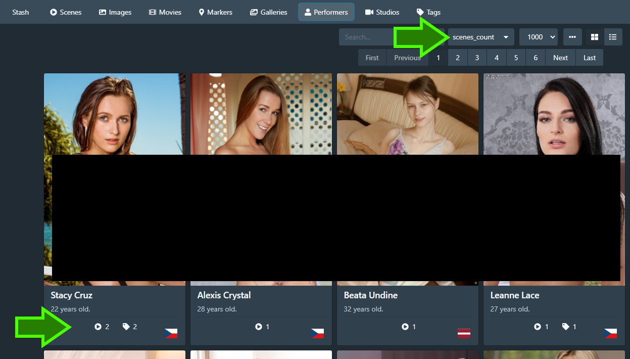 [Feature] Improve Gallery support in Performers page · Issue #1360 · stashapp/stash · GitHub