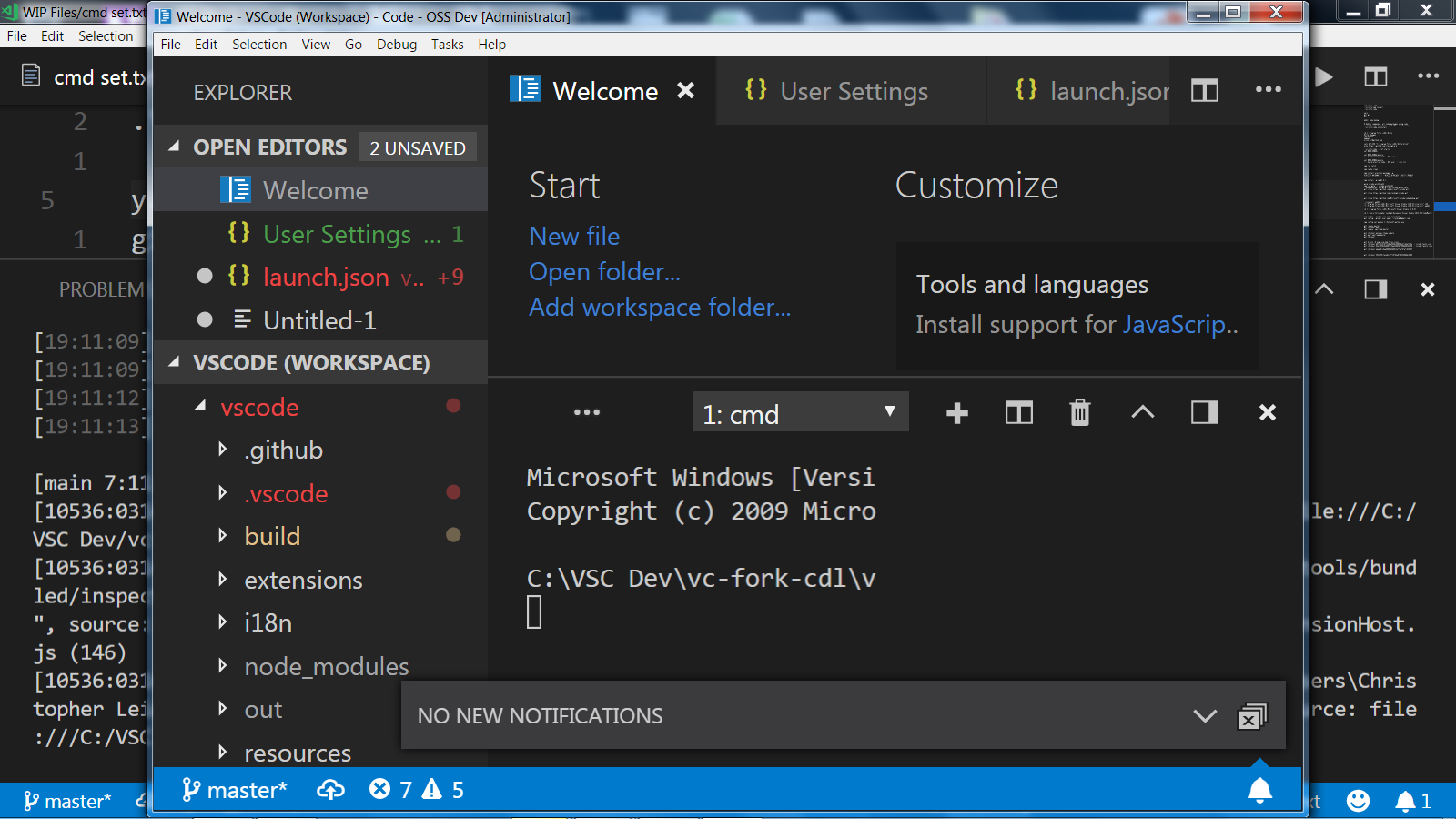 Show Notifications with 0 messages displays header visible/cutoff · Issue #45026 · microsoft ...