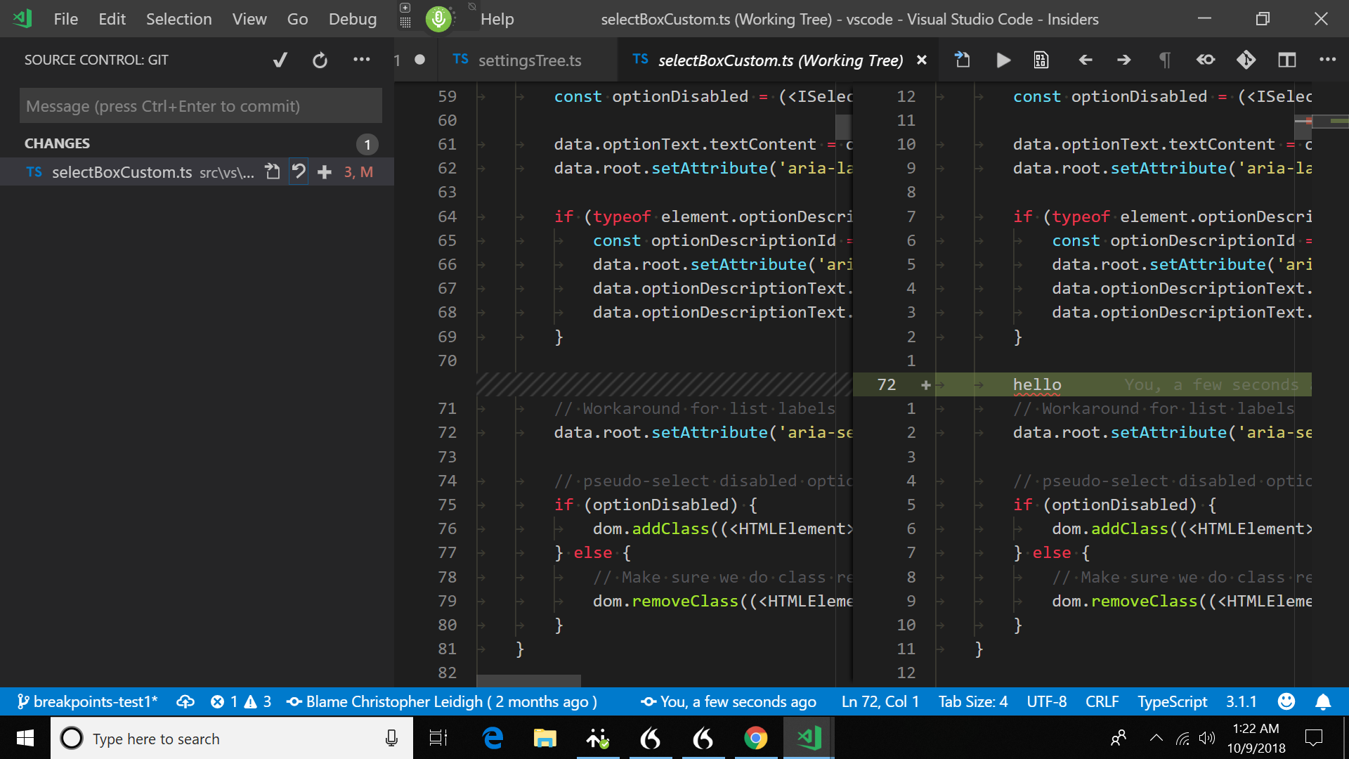 SCM: All File action buttons open comparison · Issue #60240 · microsoft/vscode · GitHub