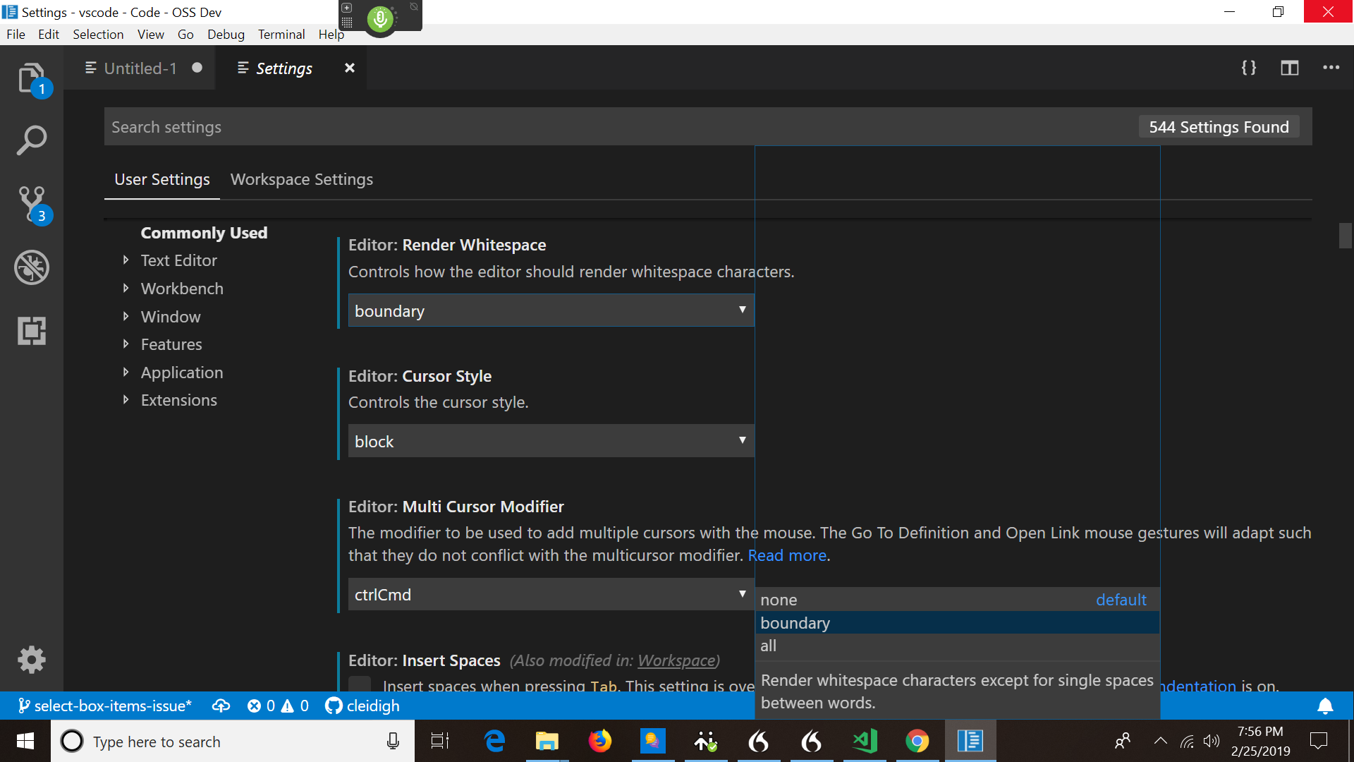 Flaky behaviour in settings with large enum · Issue #69297 · microsoft/vscode · GitHub