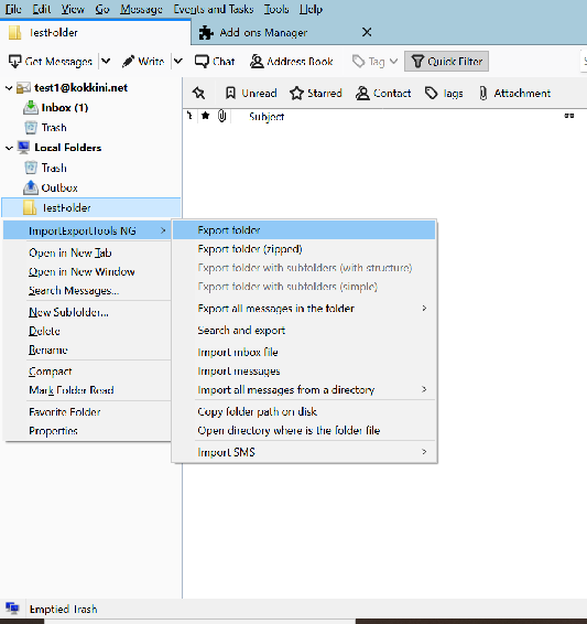 User Guide: Menus - Draft · Issue #66 · thunderbird/import-export-tools ...