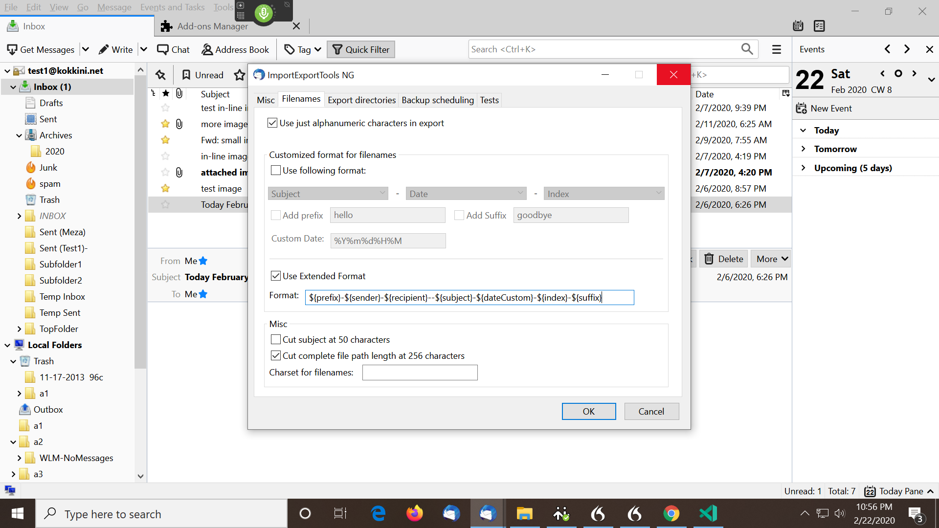 Extended filename format: add suffix, custom date, full formatting · Issue #75 · thunderbird ...