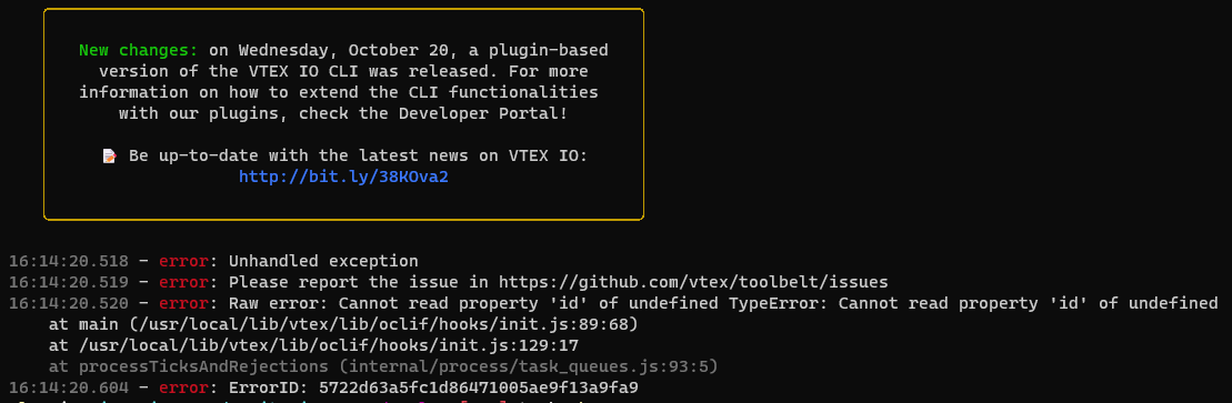 vtex link fails after login · Issue #1165 · vtex/toolbelt · GitHub